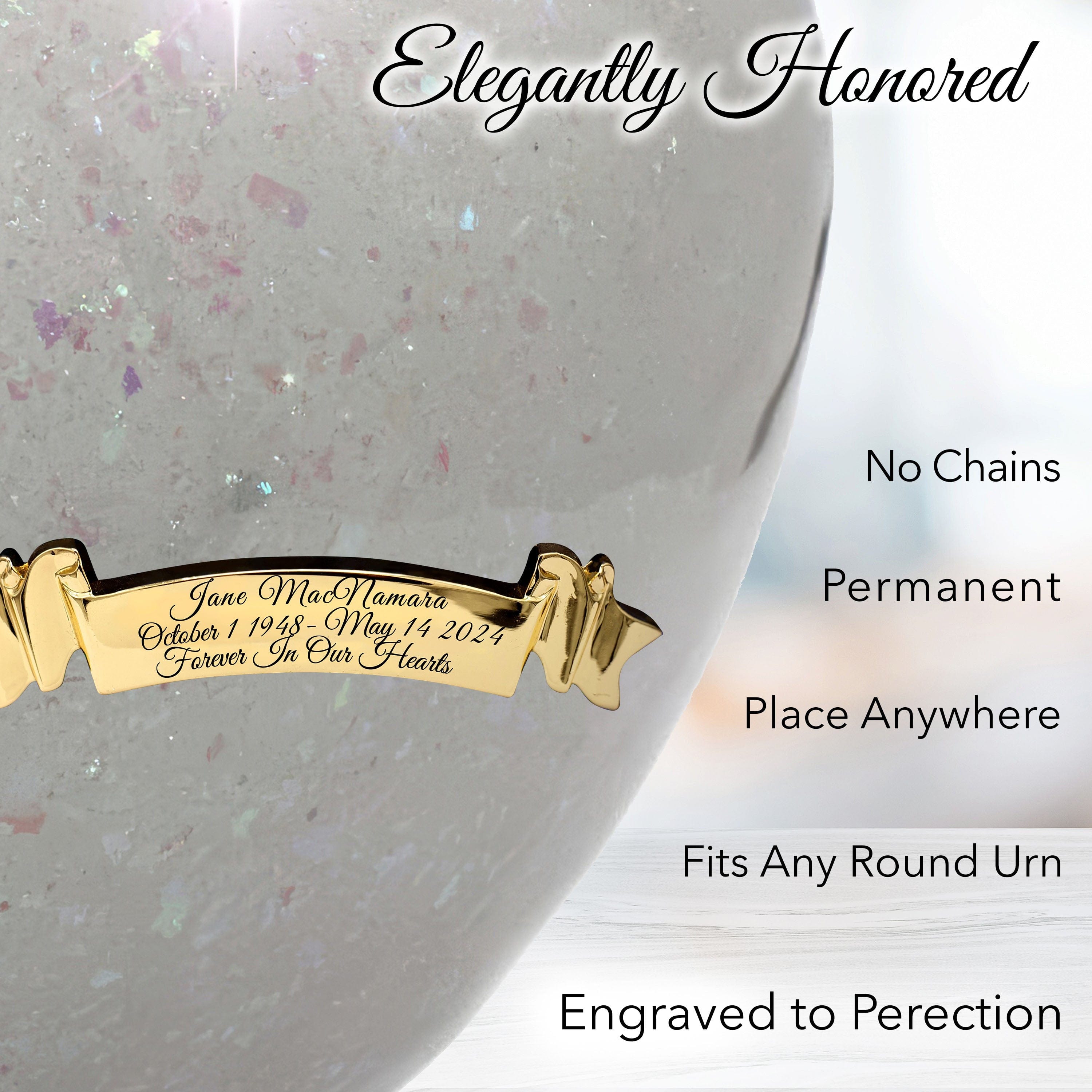 White Sparkling Cremation Urns for Human Ashes - Large Adult Funeral U ...