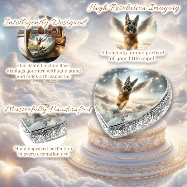German Shepherd Dog Urn - Celestial Harmony Urn for Dog Ashes ...