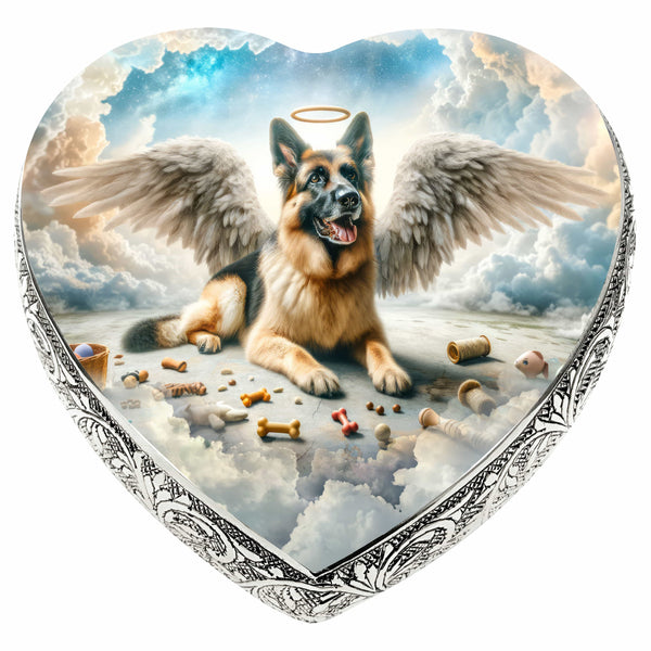 German Shepherd Dog Urn - Cosmic Calm Urn for Dog Ashes - Commemorative ...