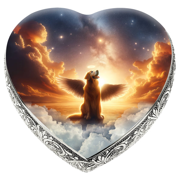 Golden Retriever Dog Urn - Celestial Cascade Urn for Dog Ashes ...