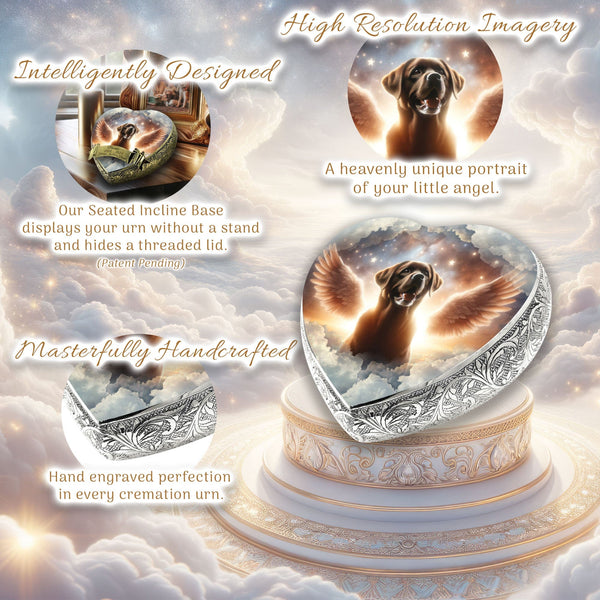Labrador Retriever Dog Urn - Cosmic Bliss Urn for Dog Ashes ...