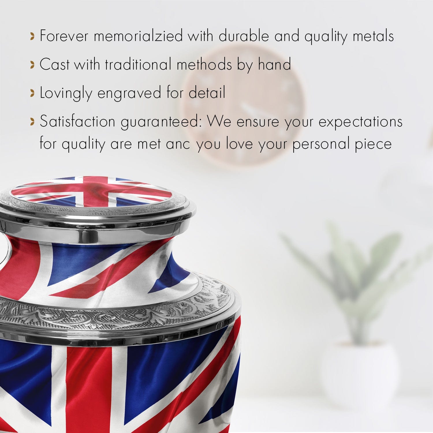 UK Flag Cremation Urns - Commemorative Cremation Urns